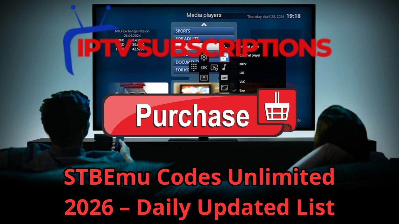 STBEmu Codes Unlimited 2026 – Daily Updated List - IPTV Subscriptions